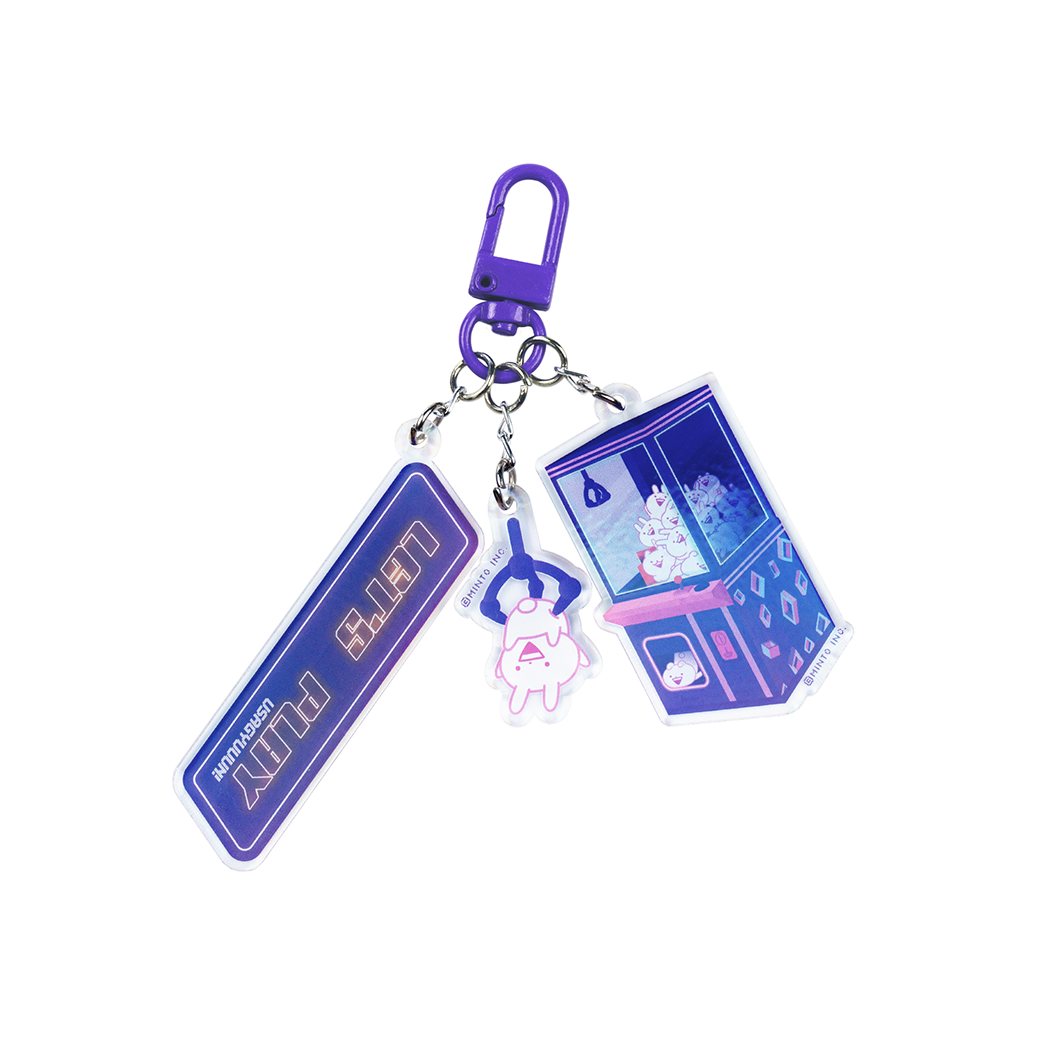 Usagyuuun "Let's Play" Acrylic Keychain [Acrylic] | Oh My Pop (OMP)